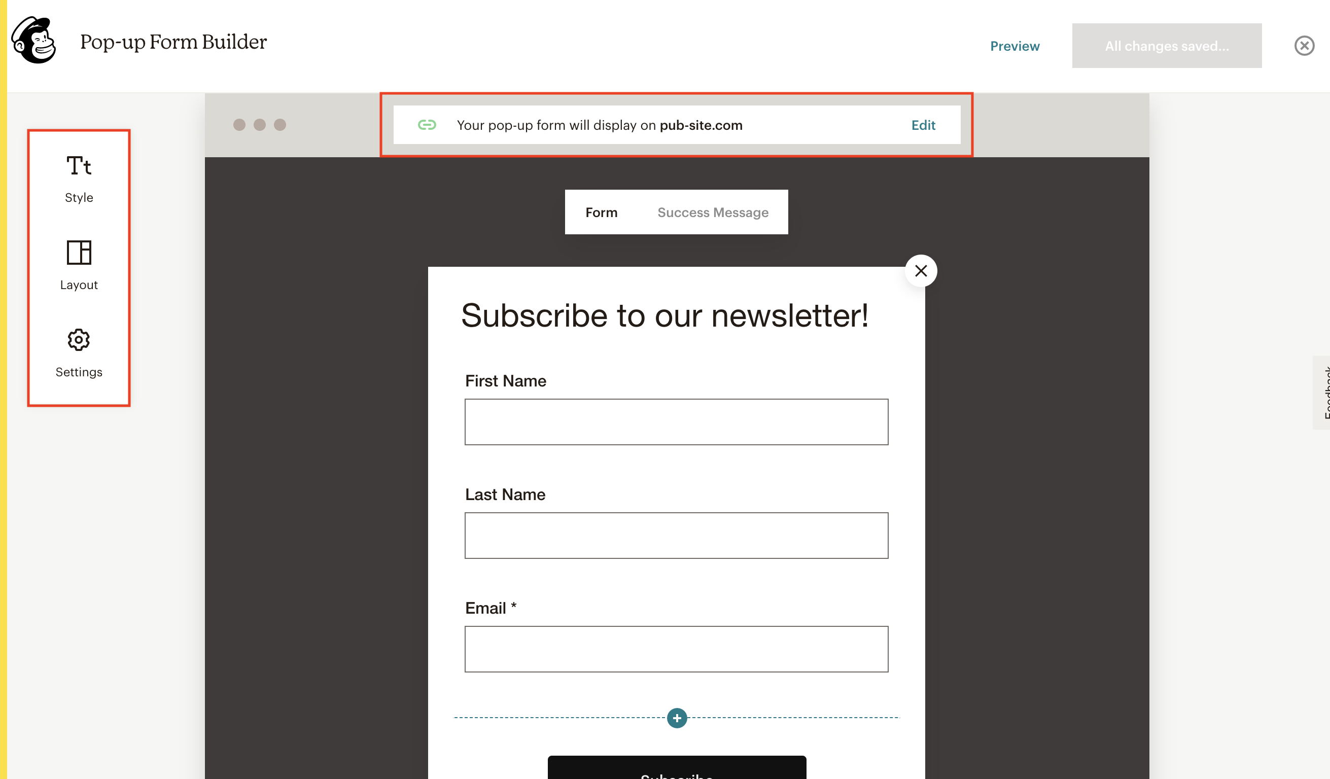 Adding MailChimp to your Pub Site Website - Pub Site Help